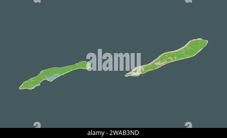 Little Cayman - Cayman Islands highlighted on a topographic, OSM ...