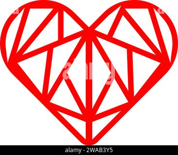 Isolated heart shape design Stock Vector Image & Art - Alamy