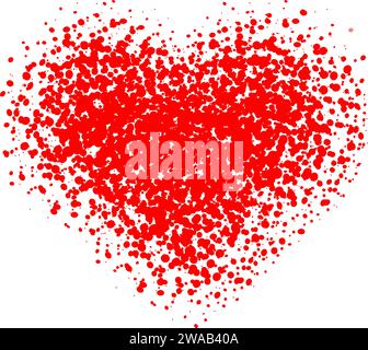 Heart shape dotted symbol icon vector for creative graphic design ui ...