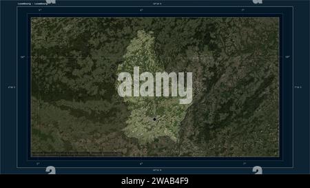 Luxembourg highlighted on a high resolution satellite map Stock Photo ...