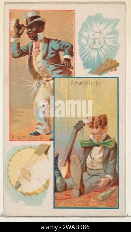 A Minstrel's Lay, from the Jokes series (N87) for Duke brand cigarettes ...