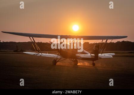 New Standard biplane at Brodhead Pietenpol Stock Photo - Alamy