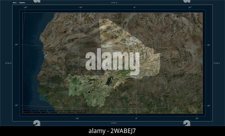 Mali highlighted on a high resolution satellite map Stock Photo - Alamy