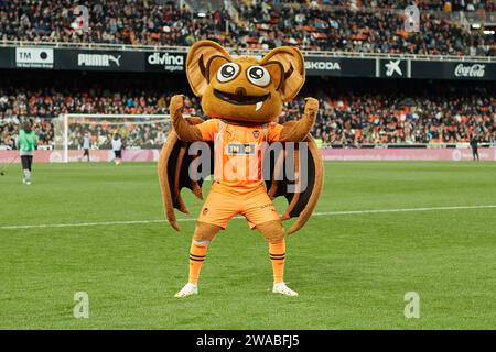 Valencia, Spain. 02nd Jan, 2024. Hugo Duro of Valencia CF during the La ...