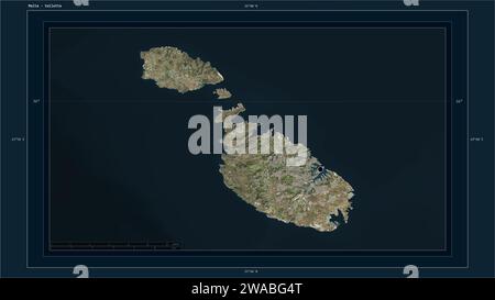 Malta highlighted on a high resolution satellite map Stock Photo - Alamy
