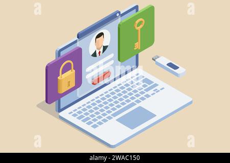 Isometrics protect data and confidentiality. Safety and confidential ...