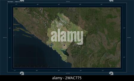 Montenegro highlighted on a high resolution satellite map Stock Photo ...