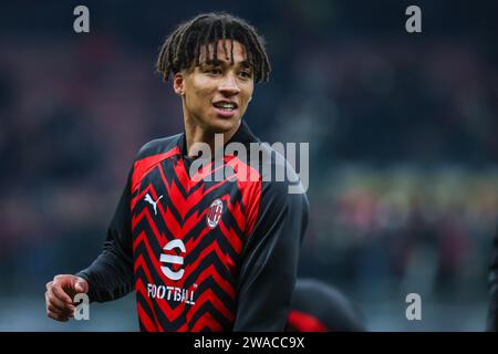 Kevin Zeroli of AC Milan seen in action during Coppa Italia 2023/24 ...
