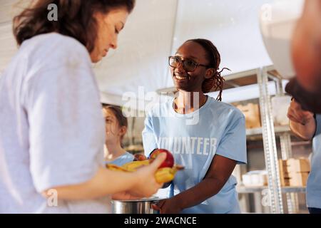 Local charity handing out free food for the underprivileged in New ...