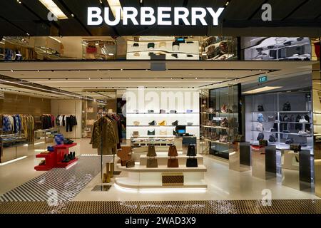SINGAPORE - NOVEMBER 07, 2023: Burberry storefront inside Singapore ...