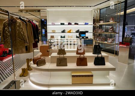 SINGAPORE - NOVEMBER 07, 2023: Burberry storefront inside Singapore ...