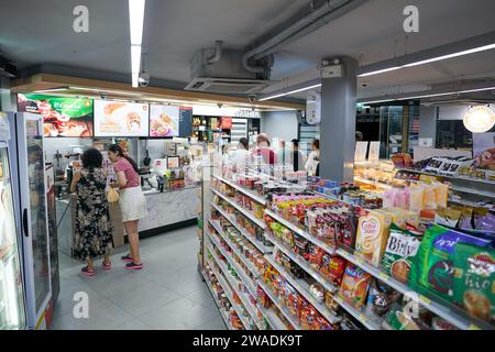Thailand. Phuket. Seven Eleven grocery store, Knows as 7 Eleven. Dairy ...