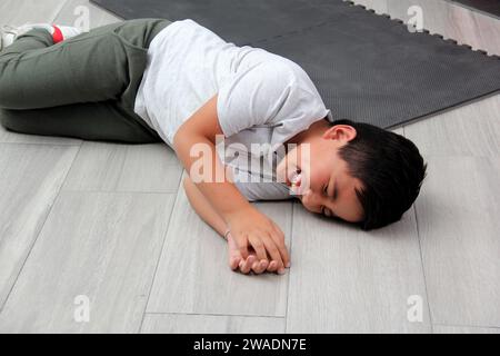 Latino child has a laughing attack due to Emotional Lability ...