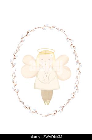 Watercolor romantic hearts, balloons isolated on white background. For ...