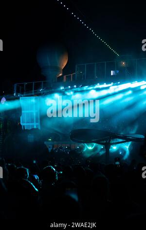 Outdoor performance stage on the cruise ship MSC Lirica Stock Photo - Alamy
