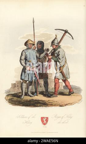 English man at Arms, reign of King Edward IV, 15th century. Knight in ...