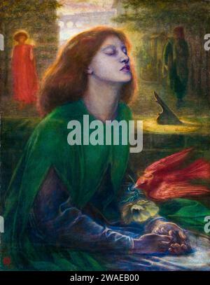 *Beata Beatrix* by Dante Gabriel Rossetti is a portrait of Beatrice ...
