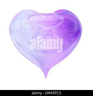 A gradient purple background with the white icon of an ear on the right ...