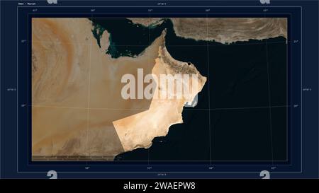 Oman highlighted on a low resolution satellite map Stock Photo - Alamy