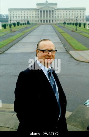Belfast, Northern Ireland January 1980. Gerry Fitt MP, with ...