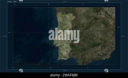 Portugal highlighted on a high resolution satellite map Stock Photo - Alamy