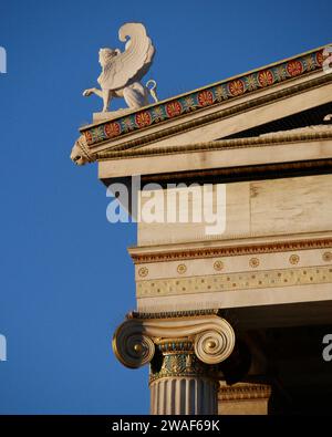 Architectural Details of the Academy of Athens at Panepistimiou Street ...
