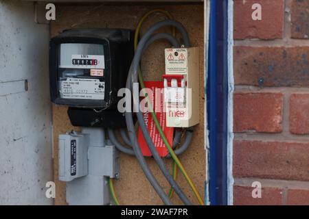 Old style Electricity Meter fitted to a UK home - 4 January 2024 ...