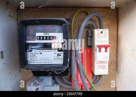 Old style Electricity Meter fitted to a UK home - 4 January 2024 ...