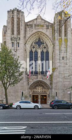 Landmark neo-Gothic style Episcopal Church of the Heavenly Rest, was ...