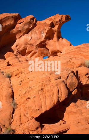 Redstone outcrop, Lake Mead National Recreation Area, Nevada Stock ...