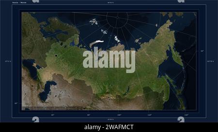 Russia outlined on a low resolution satellite map Stock Photo - Alamy