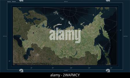 Russia highlighted on a high resolution satellite map Stock Photo - Alamy