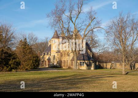 The original administration building for the now closed and abandoned ...