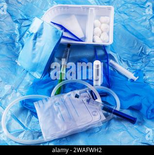 Complete Set To Set By A Bladder Catheter Stock Photo - Alamy