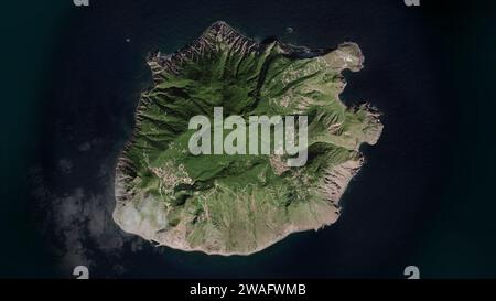 Saba - Dutch Caribbean highlighted on a high resolution satellite map ...