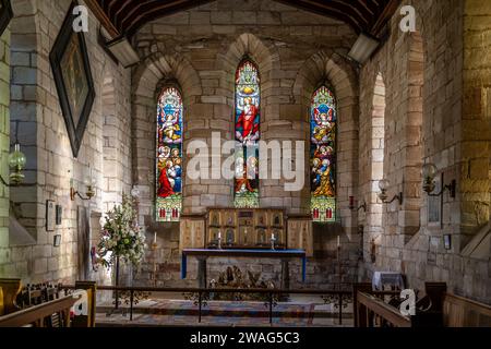 St Marys church Holy Island Stock Photo - Alamy