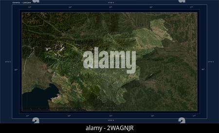 Slovenia outlined on a low resolution satellite map Stock Photo - Alamy