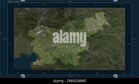 Slovenia highlighted on a high resolution satellite map Stock Photo - Alamy
