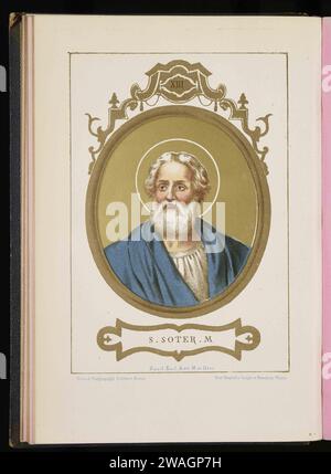 An 1879 illustration of Pope Soter, who was pontiff from AD166 to AD174 ...