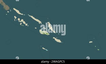 Solomon Islands highlighted on a topographic, OSM standard style map Stock Photo - Alamy