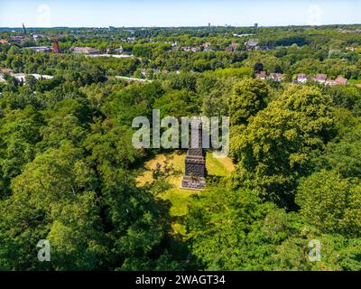 The Mechtenberg in Essen, one of the few natural elevations from the ...