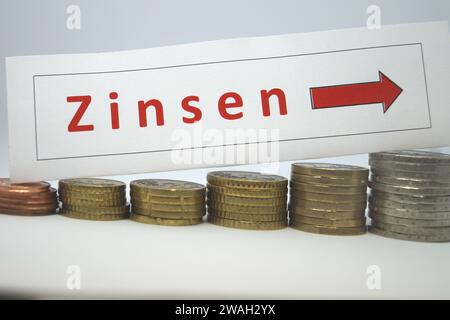 rising interest rates, symbol image Stock Photo - Alamy
