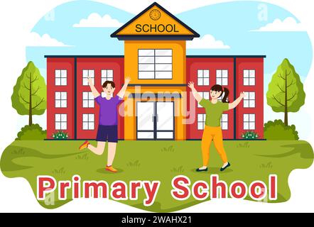 Pupil kids at classroom. Primary school children pupils, smiling boys ...