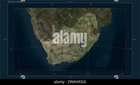 South Africa highlighted on a high resolution satellite map Stock Photo ...