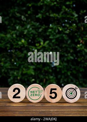 2050 year Net Zero carbon neutral concept. Hand picking a Net Zero ...