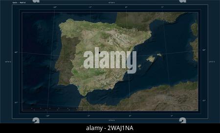 Spain highlighted on a high resolution satellite map Stock Photo - Alamy