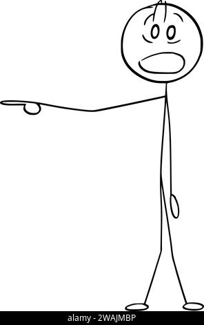 Stressed or Scared Person Showing Facial Expression, Vector Cartoon ...