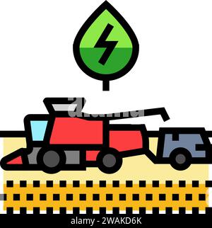 bioenergy harvesting biomass energy icon doodle illustration Stock ...