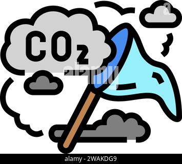 co absorption carbon line icon vector illustration Stock Vector Image ...