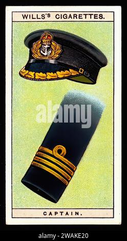 Captain - Vintage Cigarette Card Illustration Stock Photo - Alamy